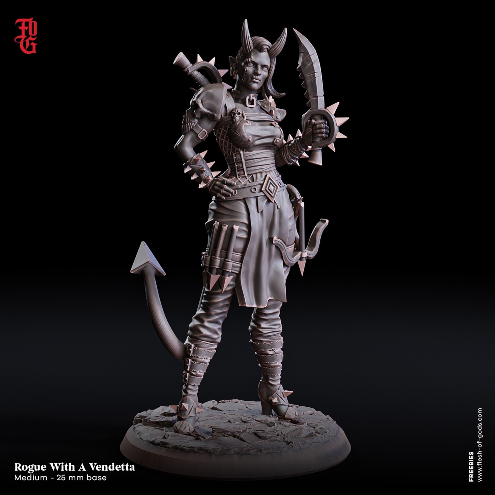 Dnd | Pathfinder | TTRPG Hero - Rogue With A Vendetta Female Tiefling ...