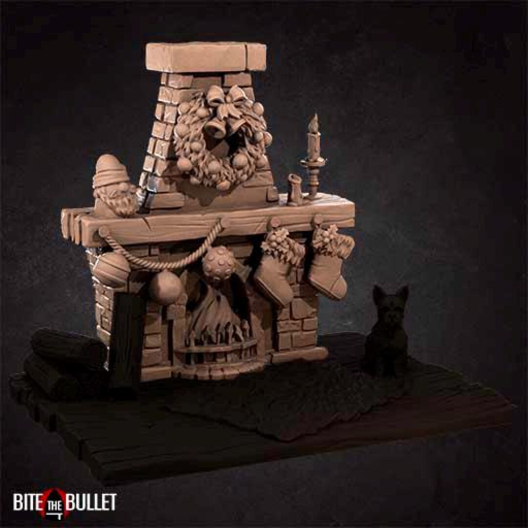Dnd | Pathfinder | TTRPG Fireplace | Scatter Unpainted Miniature - Etsy