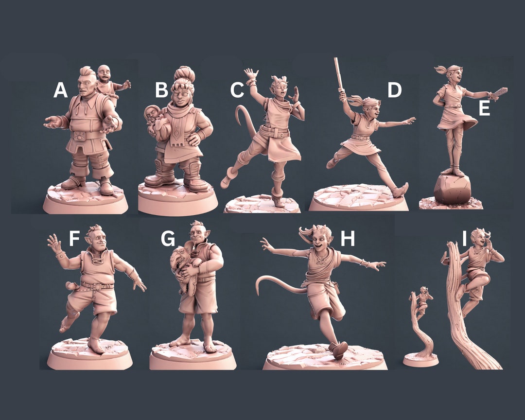 Dnd Townsfolk NPC Unpainted Miniature - Etsy