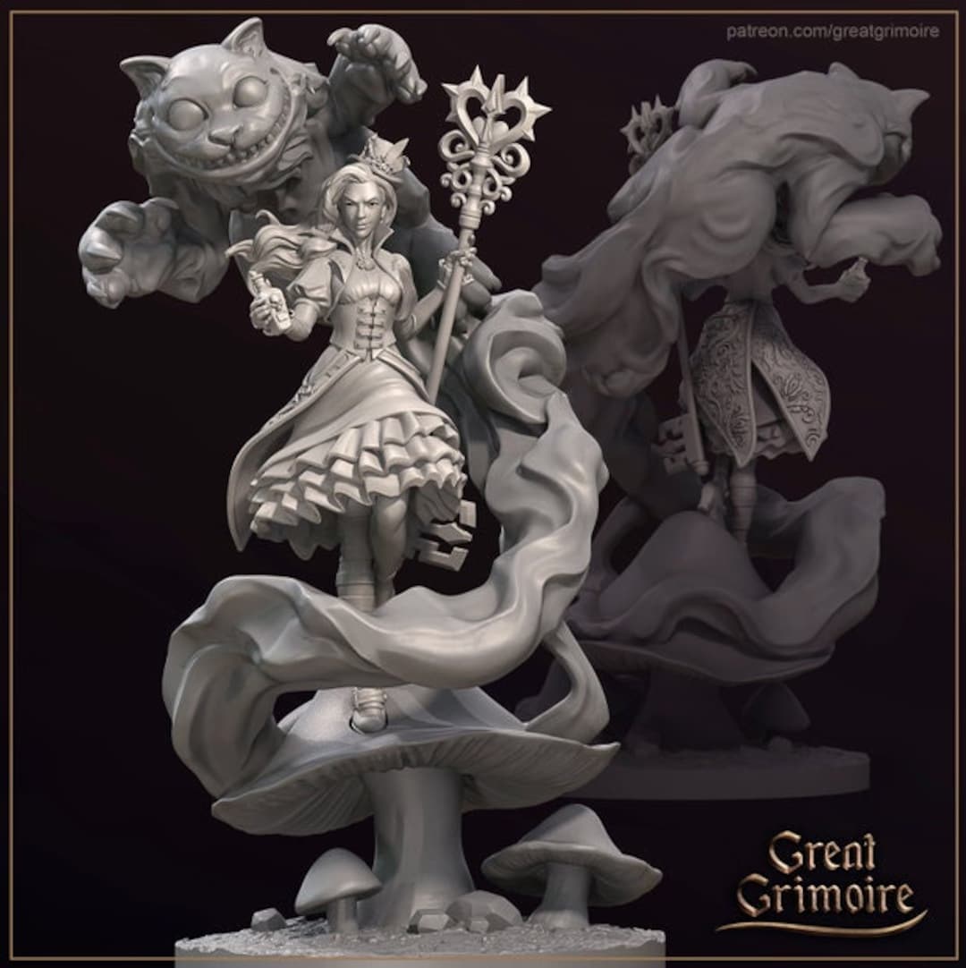 Dnd Alice the Wishmaster of Alice in Nightmareland Unpainted Miniature ...