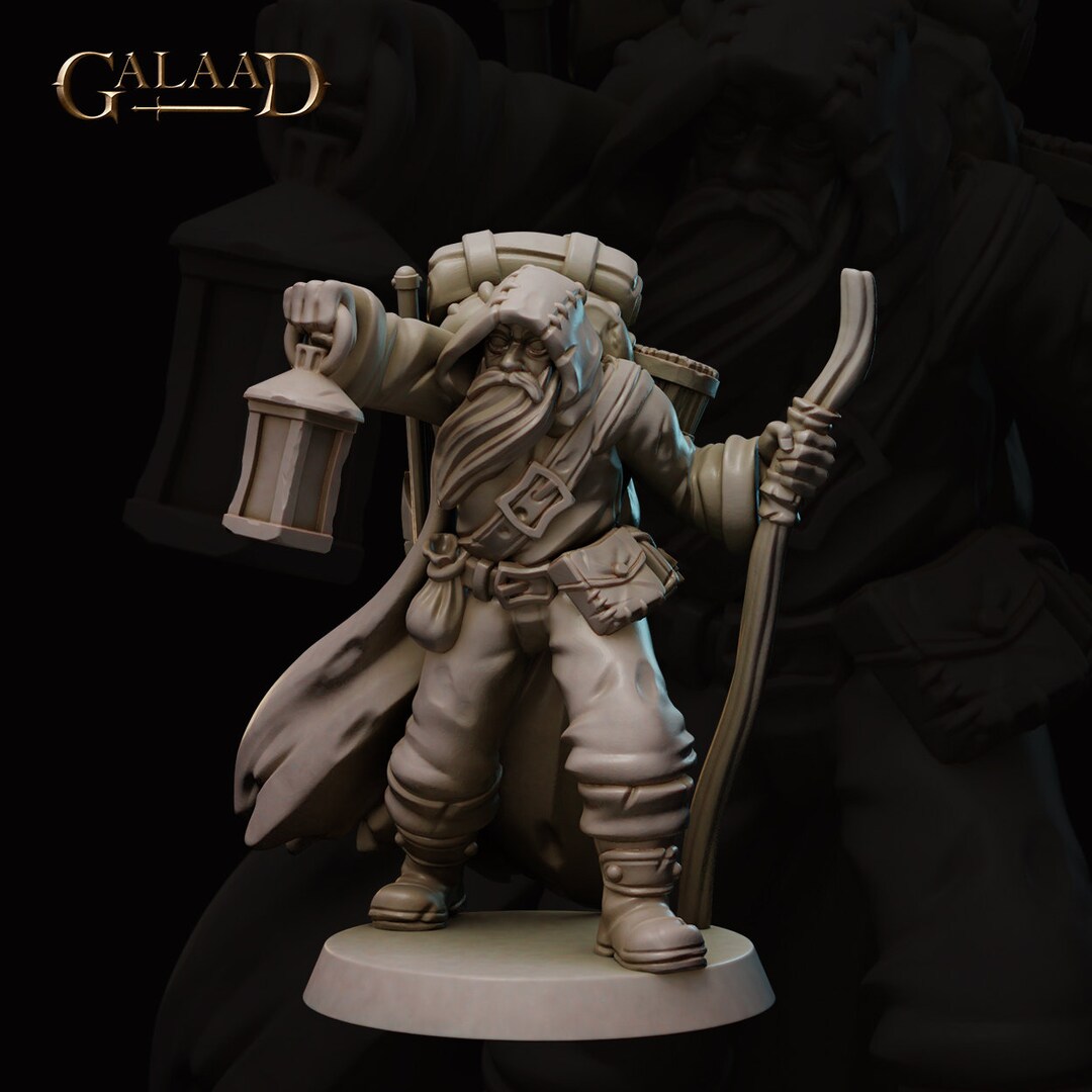 Dnd Traveling Merchant - Wanderer Unpainted Miniature - Etsy