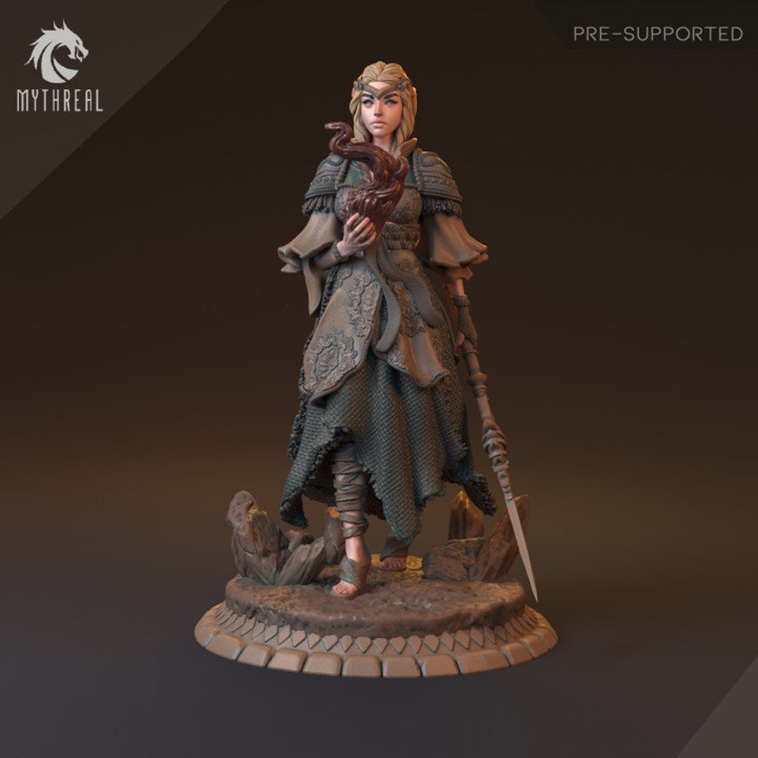 Dnd Pathfinder TTRPG Female Human Fighter Ranger Scout - Etsy