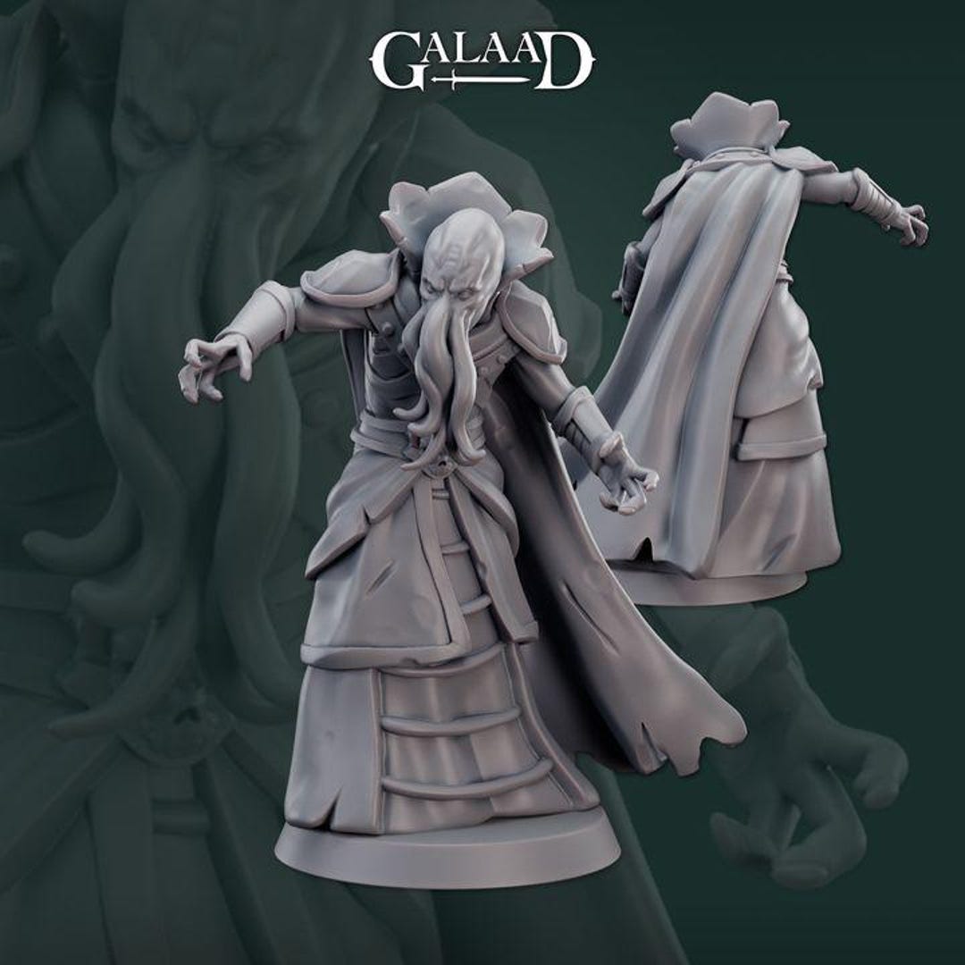 Dnd | Pathfinder | TTRPG Illithid - Mind Flayer Wizard | Warlock ...