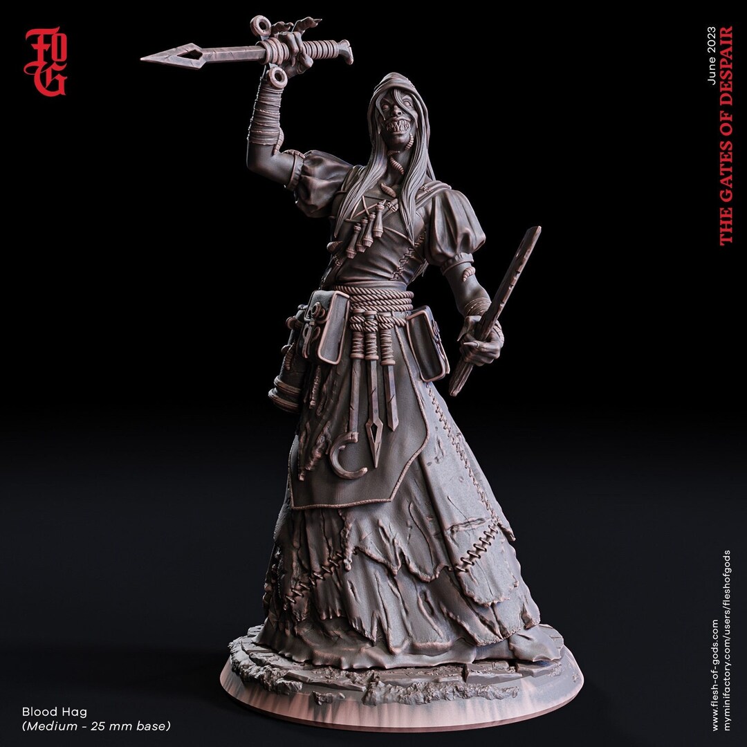 Dnd Blood Hag | the Gates of Despair | Villain/bad Guy Unpainted ...