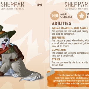 Dnd Dog Companion | Sheppar | Old English Shepherd Unpainted Miniature ...