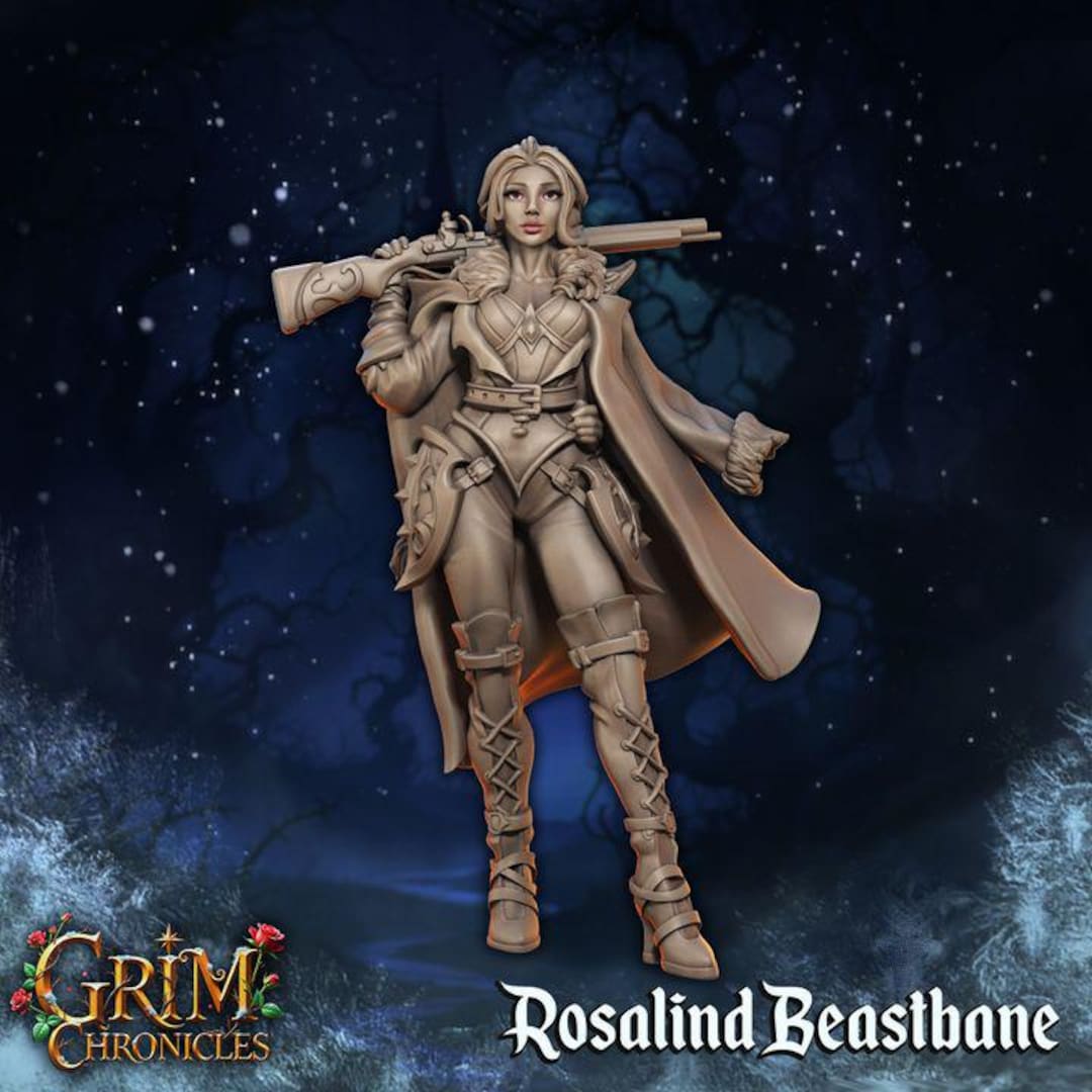 Dnd | Pathfinder | TTRPG Rosalind Beastbane Female Human Ranger ...