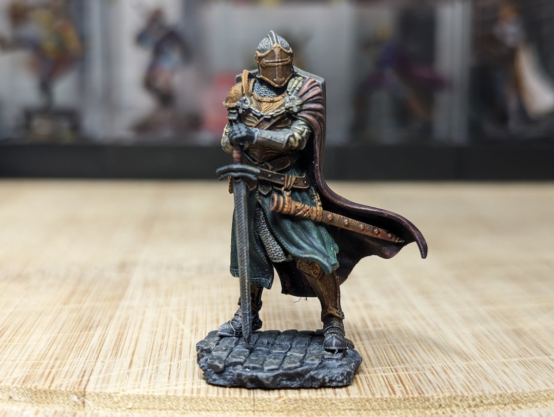 Dnd TTRPG Pathfinder Human Male Paladin Fighter Knight Painted ...