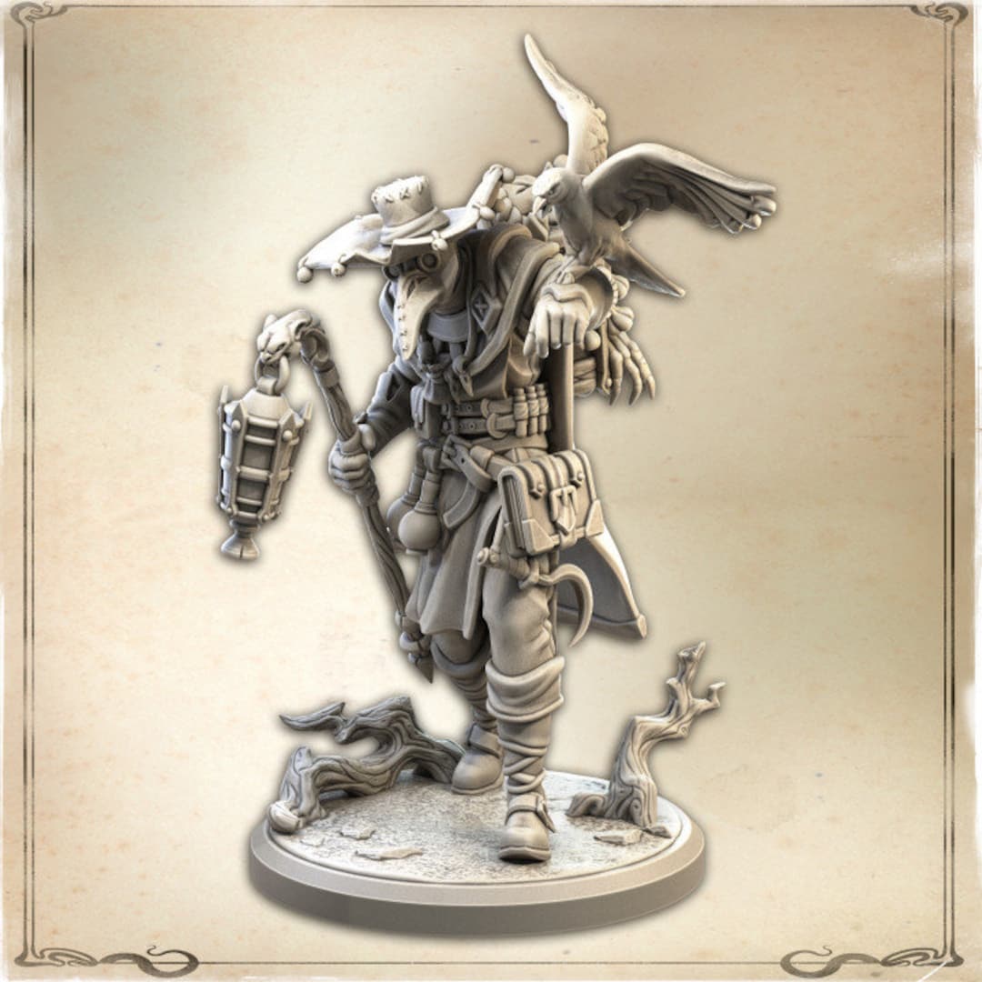 Dnd Plague Doctor Unpainted Miniature - Etsy