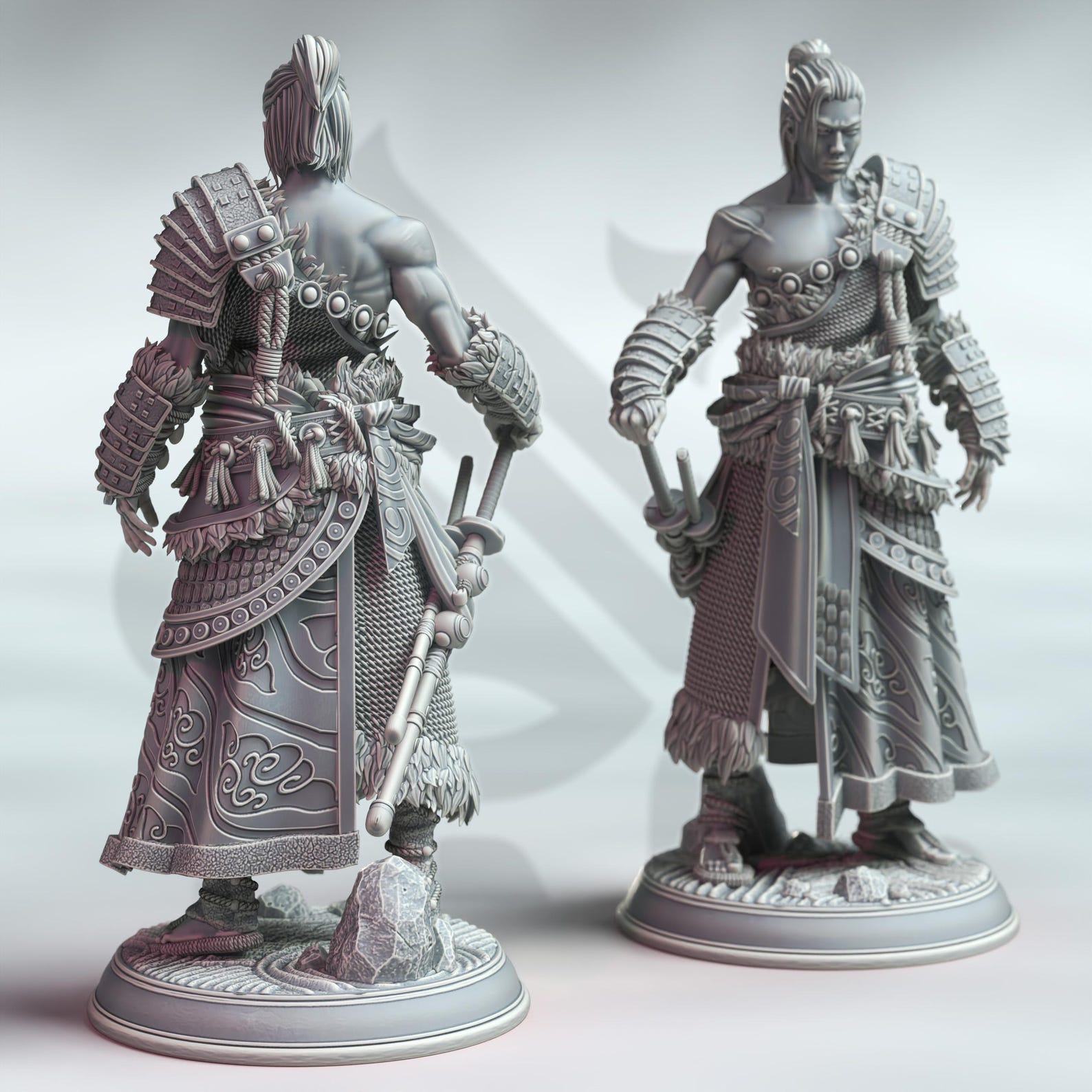 Dnd Male Human Monk | Fighter | Rogue - Kaoru Okami - Stoic Wolf ...