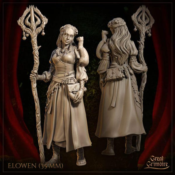 Druid Figure Female - Etsy