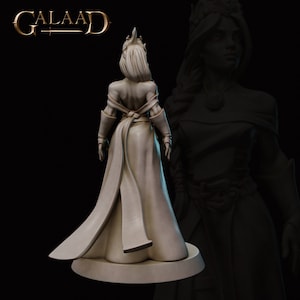 Dnd Female Queen NPC Unpainted Miniature - Etsy