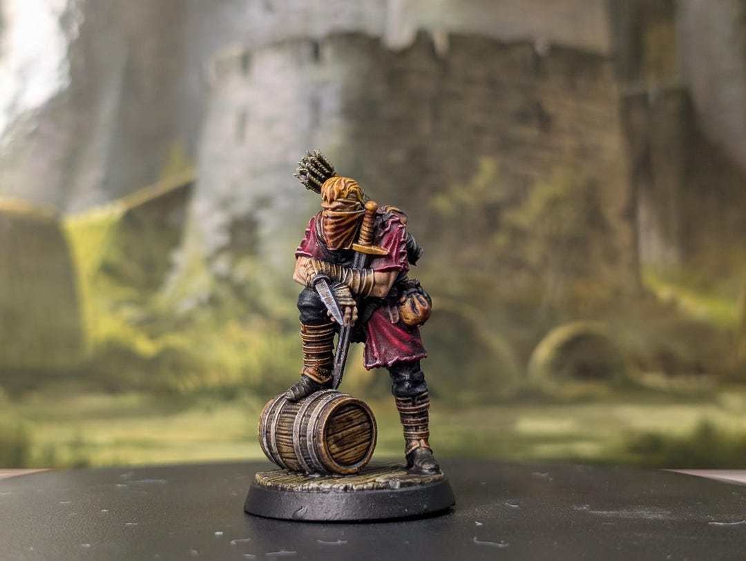 Dnd Pathfinder TTRPG Male Human Bandit Ranger Rogue Fighter Painted ...