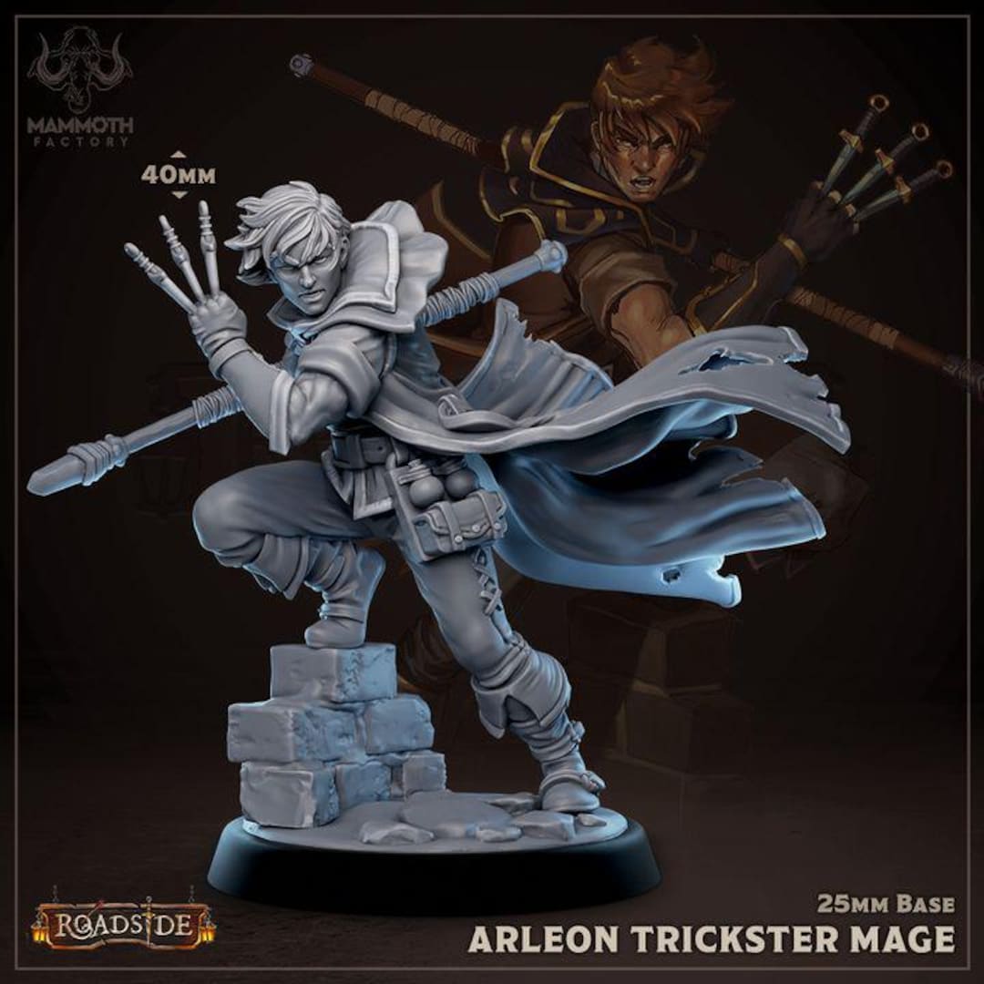 Dnd | Pathfinder | TTRPG Arleon Male Human Rogue | Fighter | Arcane ...
