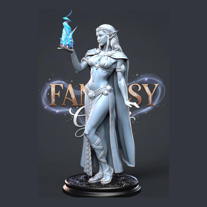 Dnd Elf Female Miniatures - Etsy