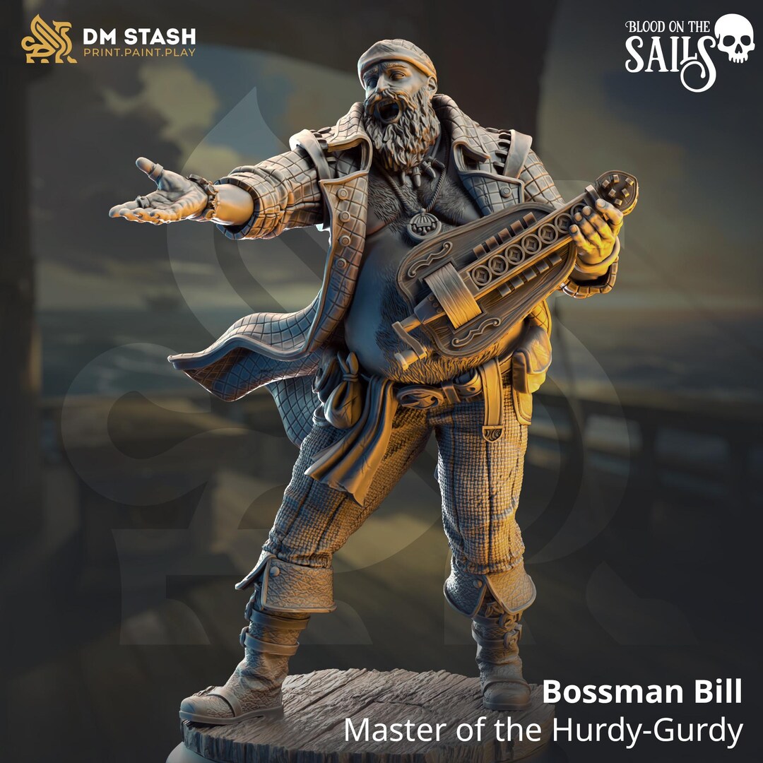 Dnd | Pathfinder | TTRPG Bossman Bill - Master of the Hurdy-gurdy Male ...
