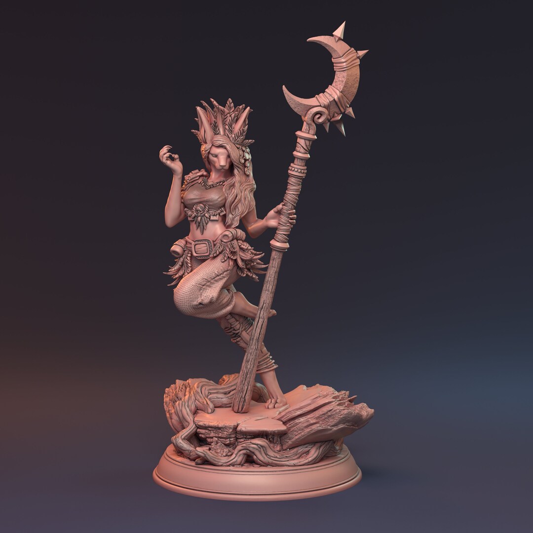 Dnd | Pathfinder | TTRPG Female Rabbitfolk Druid | Sorcerer | Cleric ...