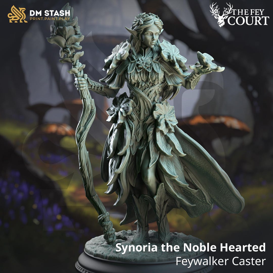 Dnd | Pathfinder | TTRPG Synoria the Noble Hearted - Feywalker Caster ...