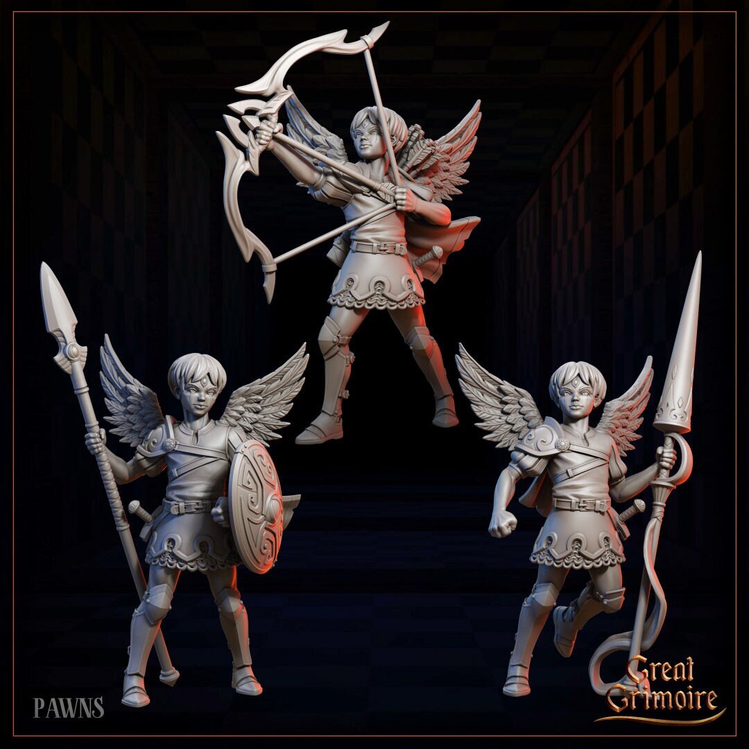Dnd Cupid | Pawns (3 Variations) Unpainted Miniature - Etsy