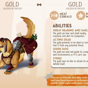 Dnd Dog Companion | Gold | Golden Retriever Unpainted Miniature - Etsy