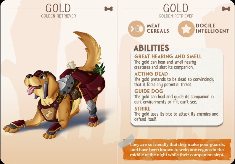 Dnd Dog Companion | Gold | Golden Retriever Unpainted Miniature - Etsy