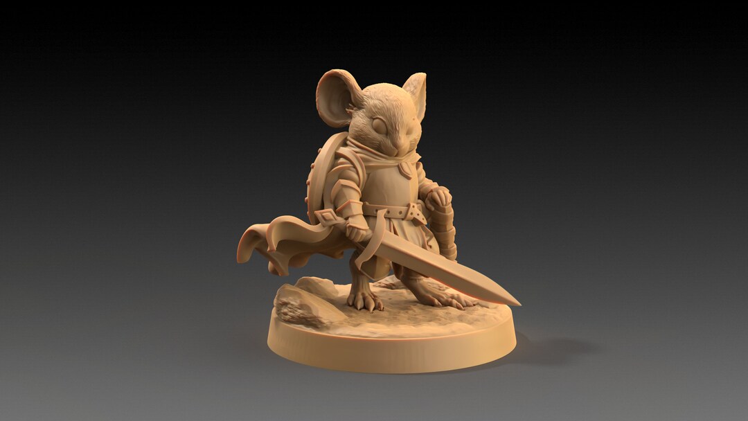 Dnd | Pathfinder | TTRPG Mousefolk Fighter | Paladin | Ranger | Rogue ...