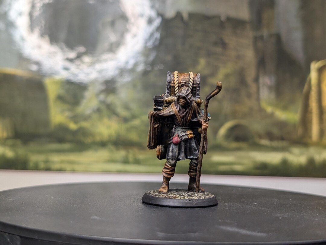 Dnd Pathfinder TTRPG Male Human Merchant Wanderer Traveler Painted ...