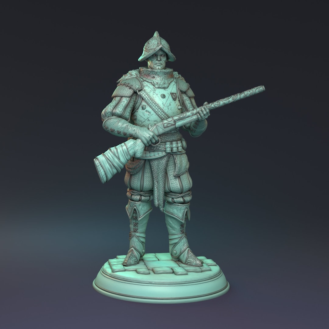 Dnd | Pathfinder | TTRPG Male Human Fighter | Gunslinger | Sniper ...