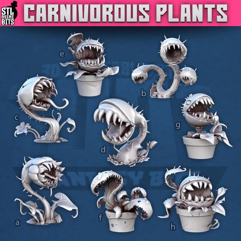Dnd Carnivorous Plants Unpainted Miniature - Etsy
