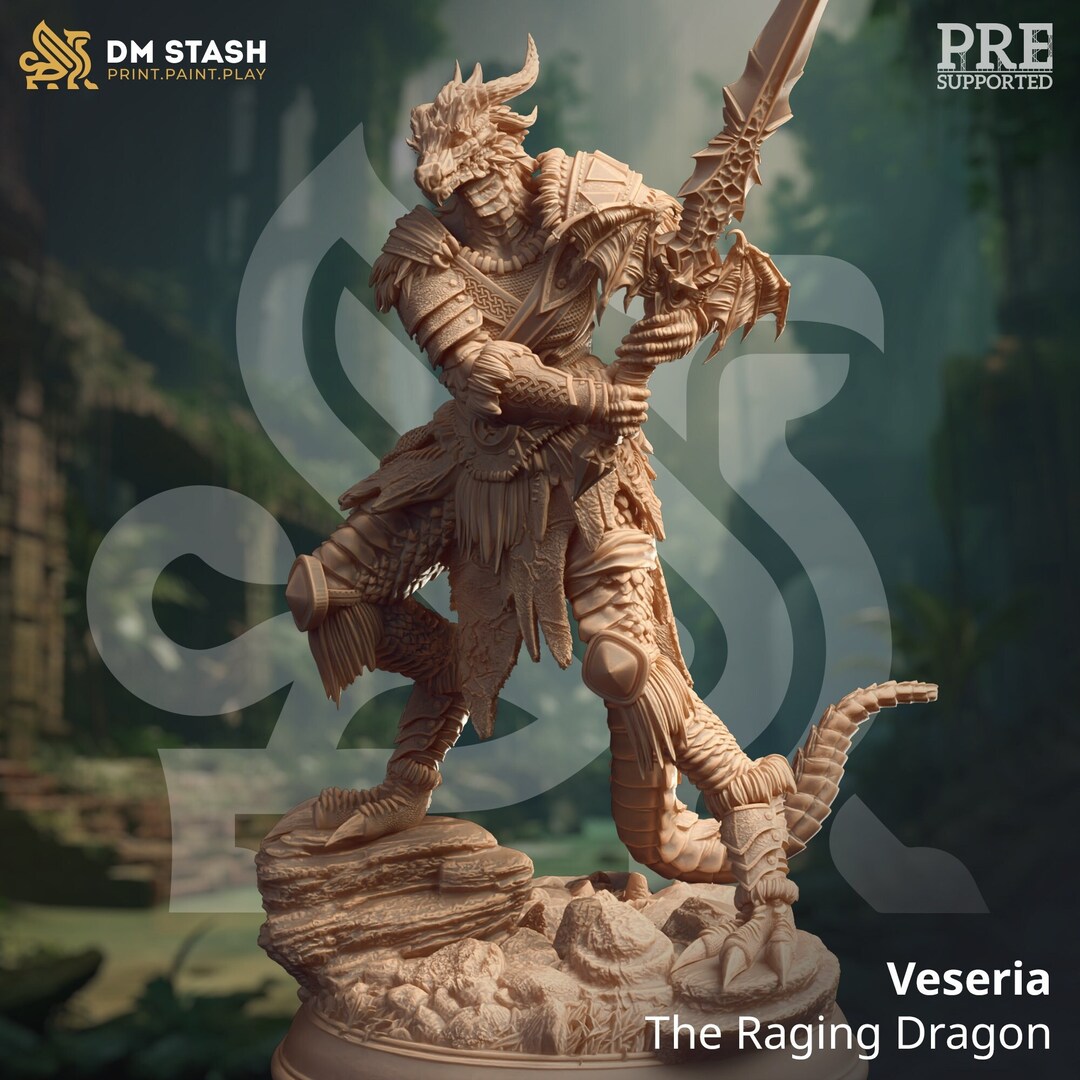 Dnd Veseria, the Raging Dragon - Male Dragonborn Barbarian | Fighter ...