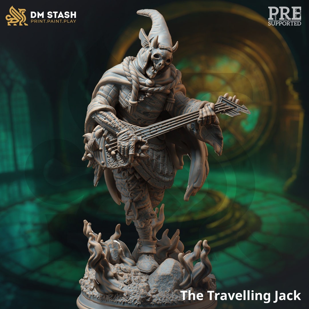 Dnd the Travelling Jack - Demonic Jester | Undead Bard Unpainted ...