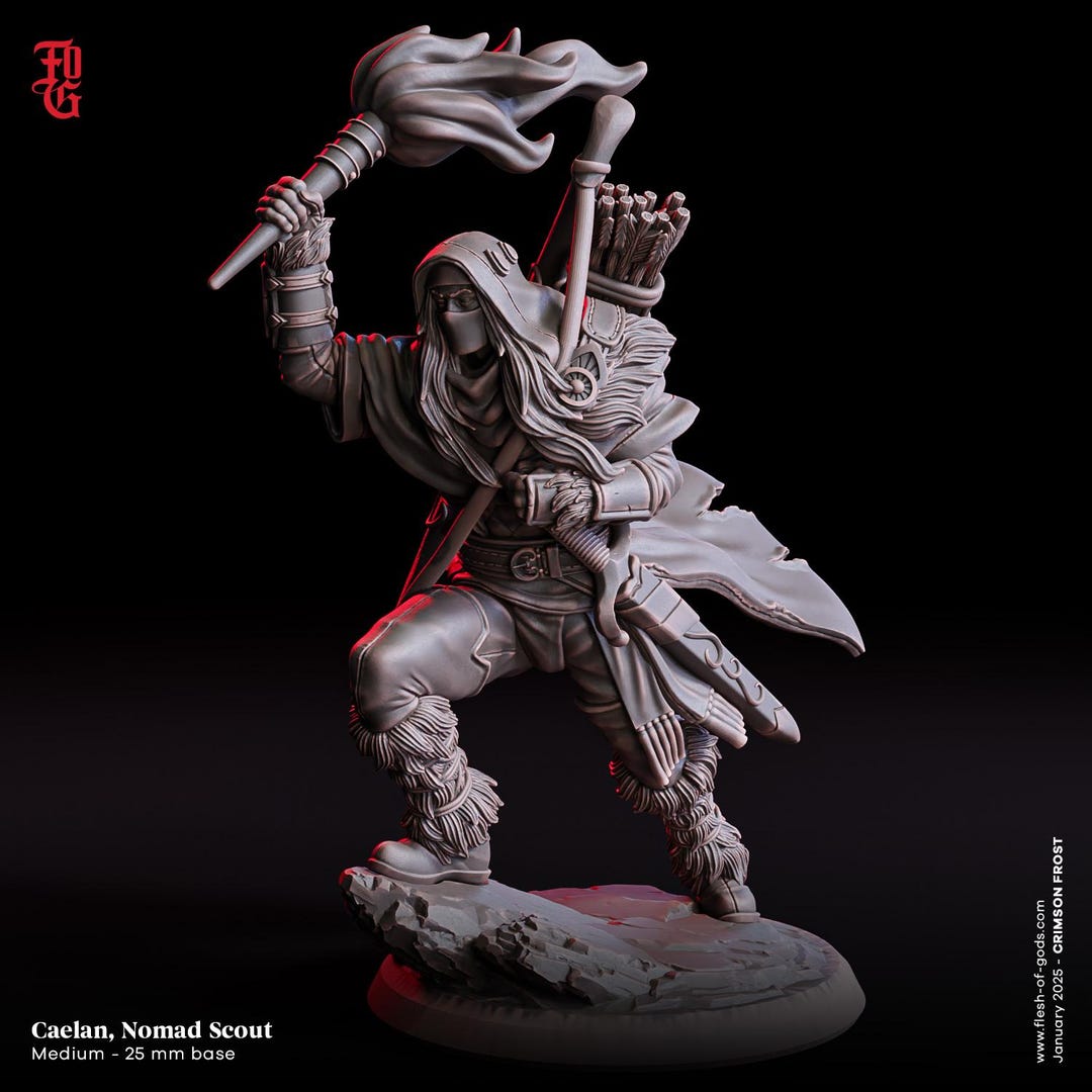 Dnd | Pathfinder | TTRPG Hero - Caelan, Nomad Scout Male Elf Ranger ...