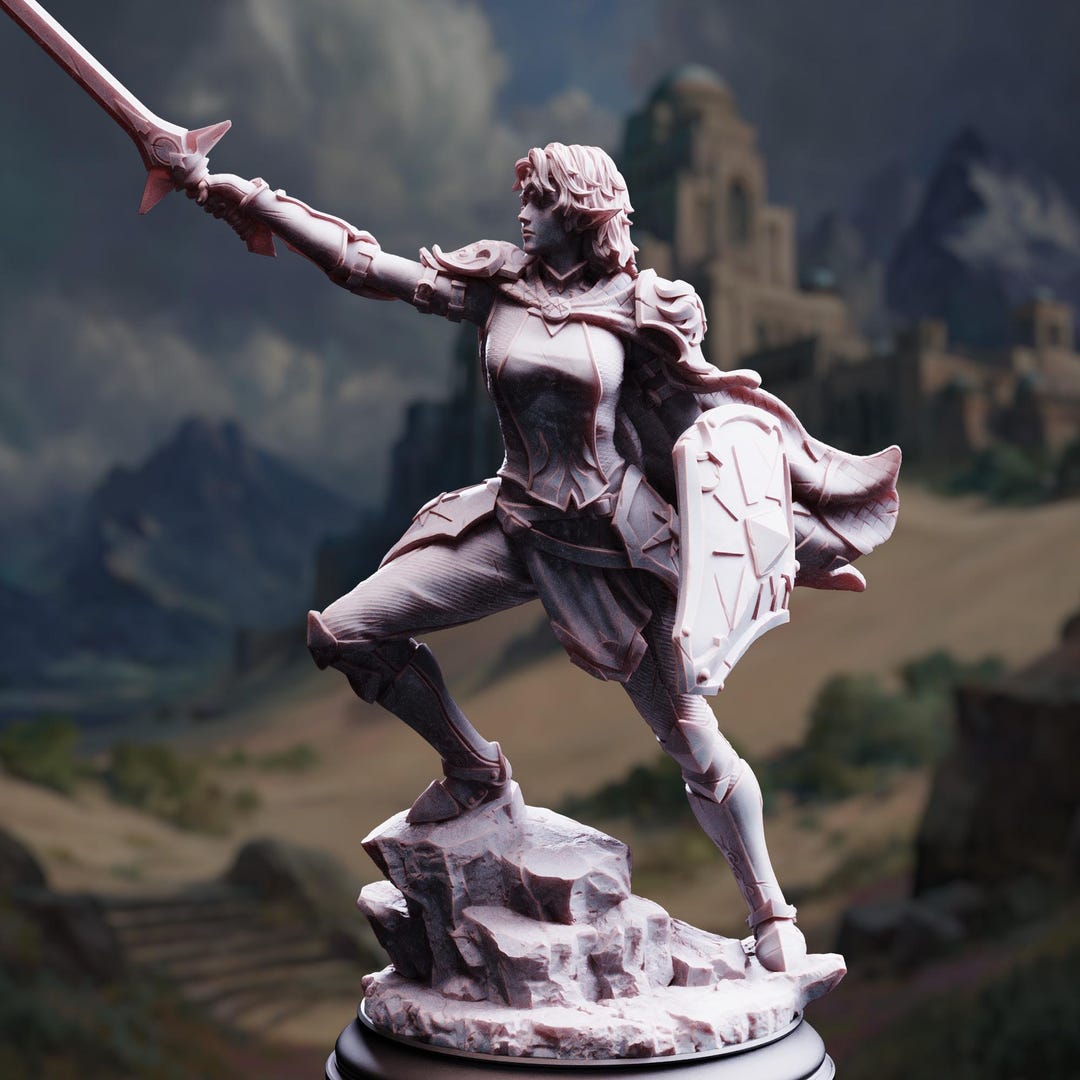 Dnd TTRPG Hitalia, Paladin of the Sun, Female Human Fighter, Paladin ...
