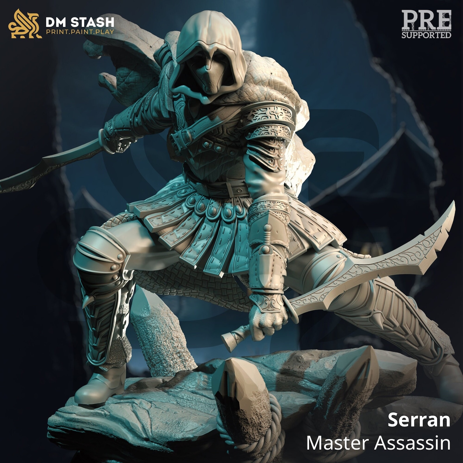 Dnd | Pathfinder | TTRPG Serran Male Human Rogue | Assassin | Thief ...