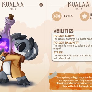 Dnd Koala Companion | Kualaa | Climber Pets Unpainted Miniature - Etsy
