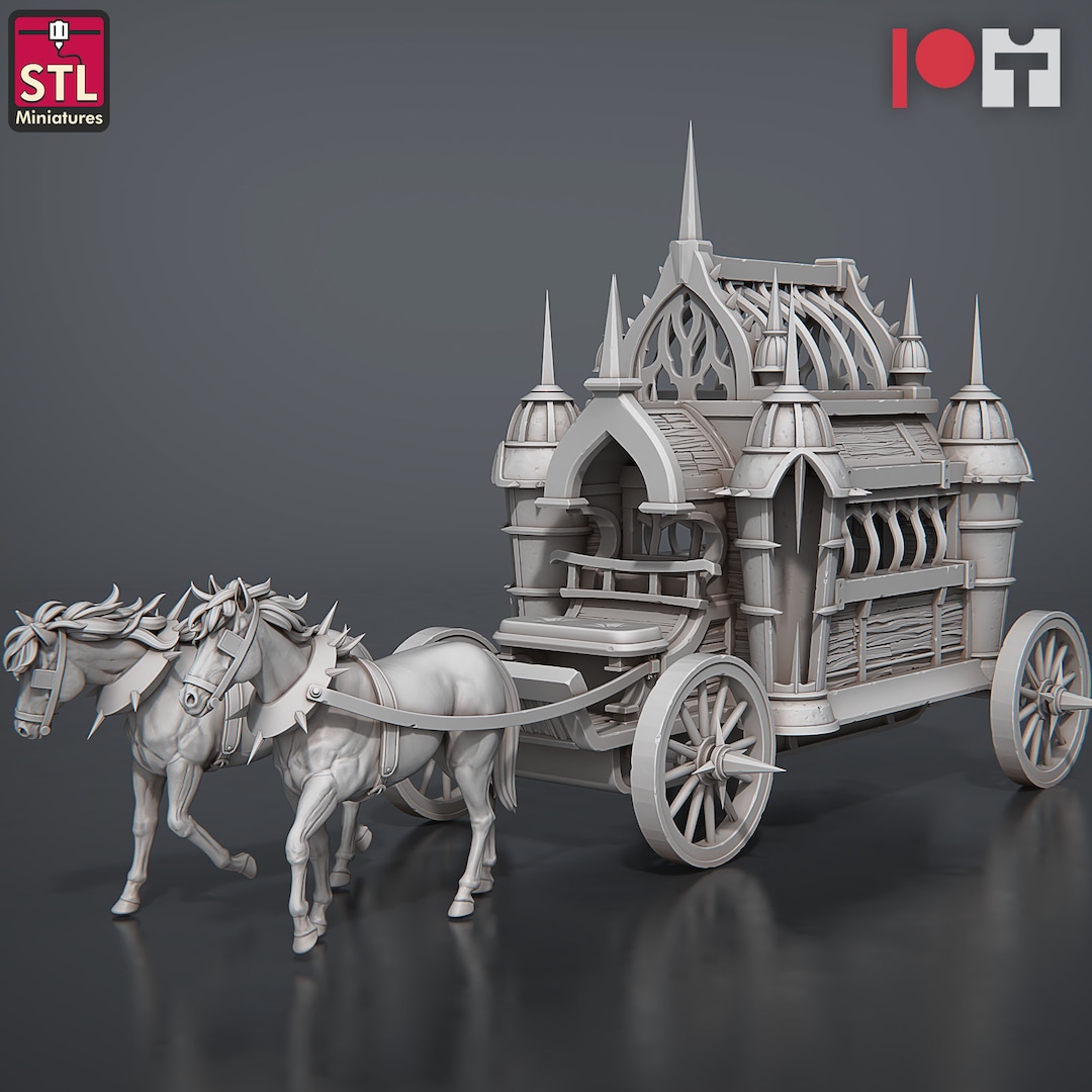 Dnd | Pathfinder | TTRPG Wagon | Inquisitors Wagon | Scatter Unpainted ...