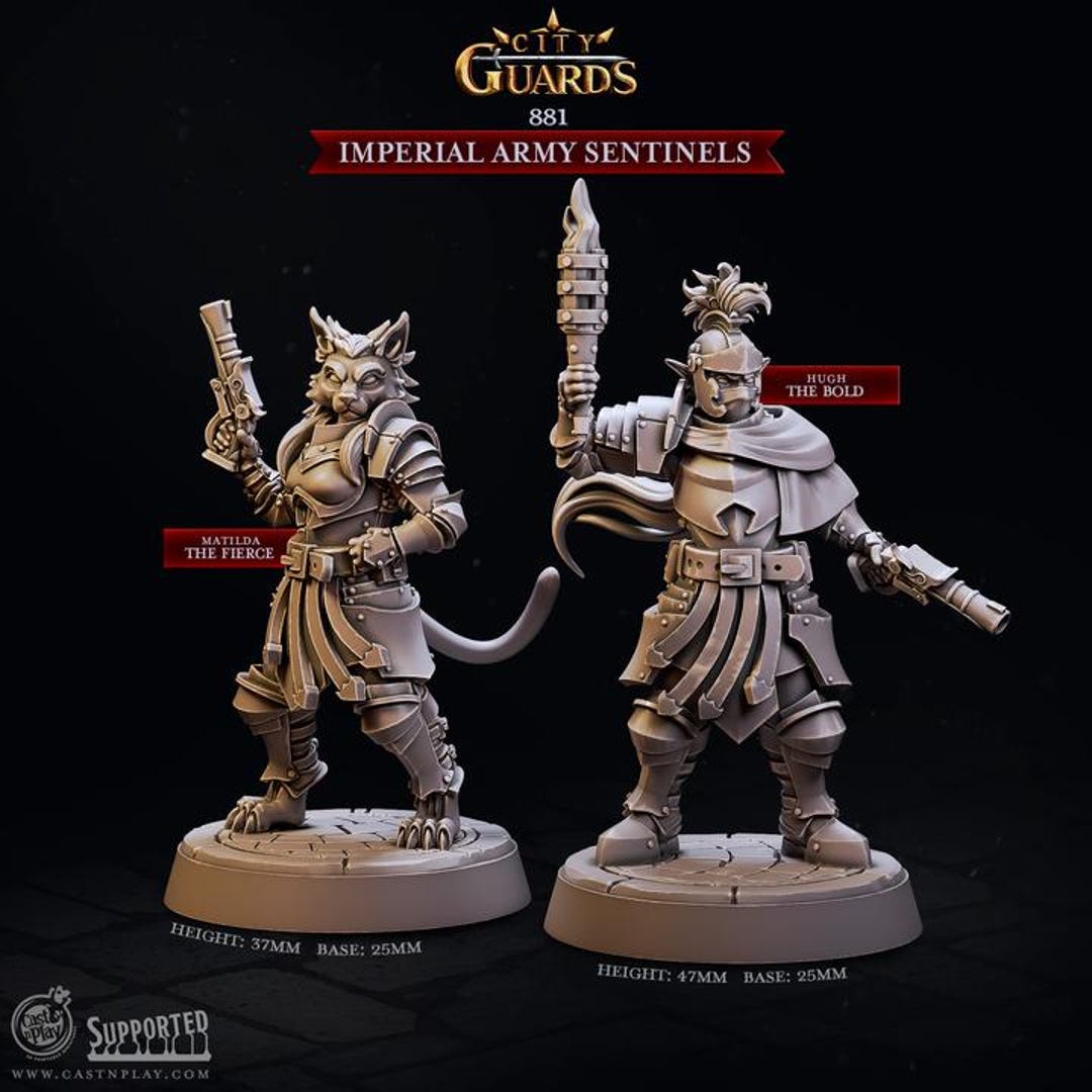 Dnd Pathfinder TTRPG Imperial Army Sentinels Gunslingers Guard Soldiers ...
