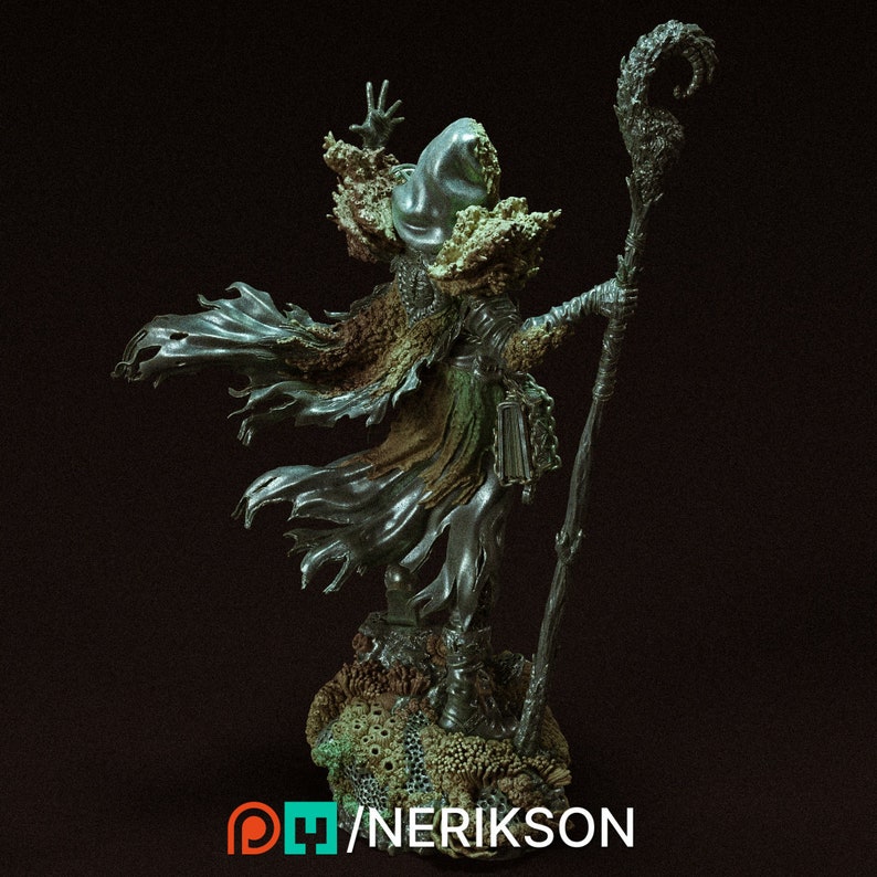Dnd - TTRPG - Pathfinder Female Fathomless Warlock Unpainted Miniature ...