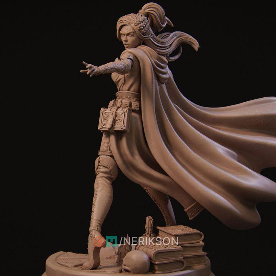 Dnd - TTRPG - Pathfinder Female Elf Wizard | Mage | Sorcerer | Warlock ...