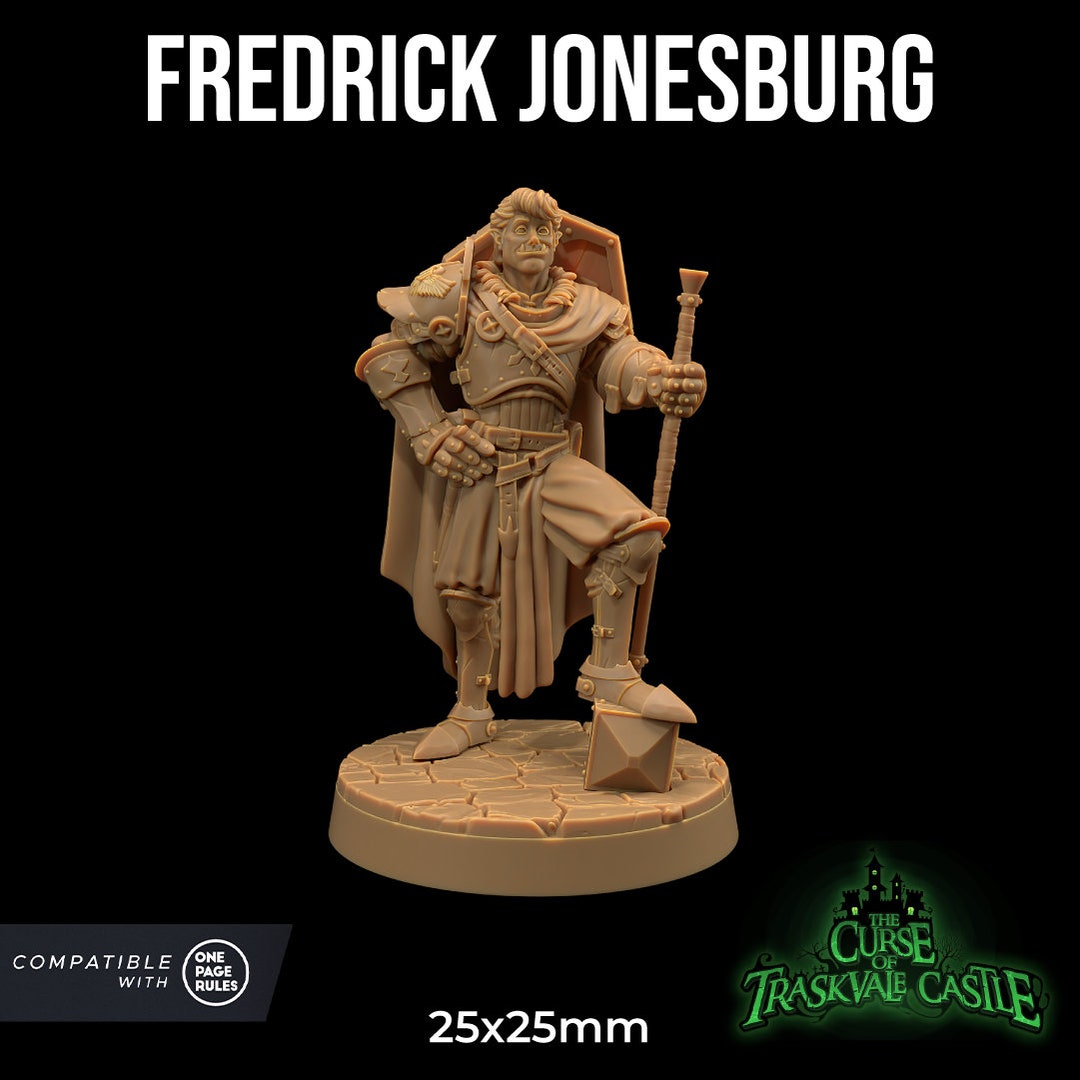 Dnd Fredrick Jonesburg Freddy Male Half Orc Paladin Fighter Unpainted ...