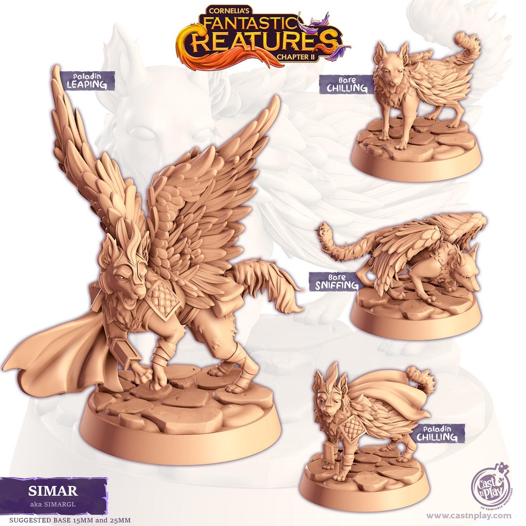 Dnd Simgargl Companion | Simar | Unpainted Miniature - Etsy