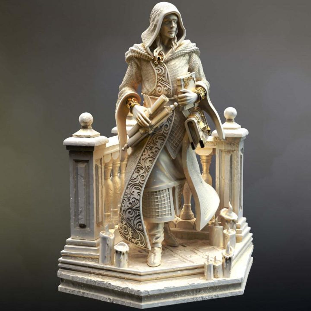 Dnd | Pathfinder | TTRPG Male Elf Wizard | Mage | Warlock Unpainted ...