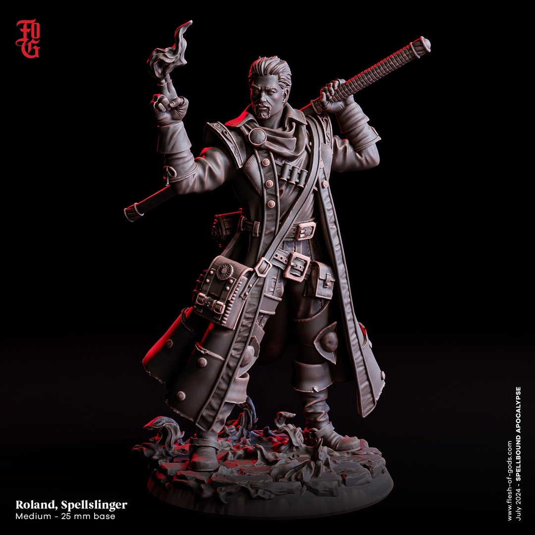 Dnd | Pathfinder | TTRPG Hero - Roland, Spellslinger Male Human ...