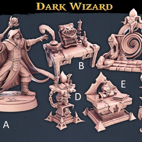 Dnd Archmage Wizard Boss Unpainted Miniature - Etsy