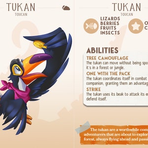 Dnd Bird Companion | Tukan | Toucan Bird Unpainted Miniature - Etsy