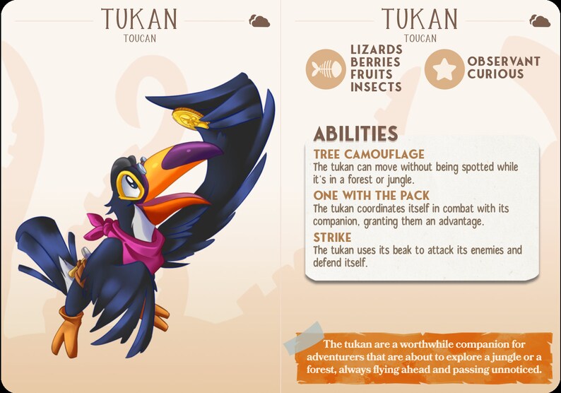 Dnd Bird Companion | Tukan | Toucan Bird Unpainted Miniature - Etsy