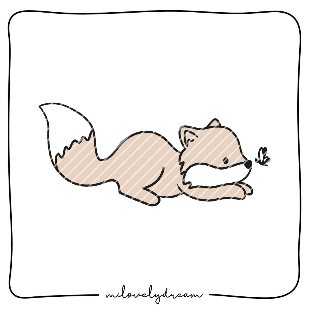Plotterdatei Kleiner Fuchs Laserdatei SVG PNG DXF - Etsy Schweiz