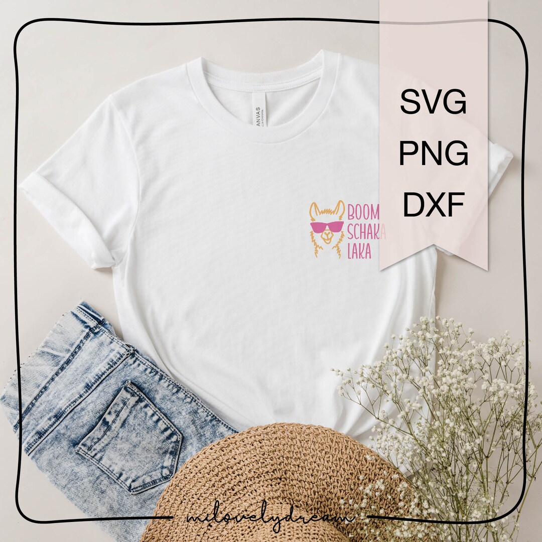 Plotterdatei Boom Schakalaka Alpaka Laserdatei SVG PNG DXF - Etsy.de