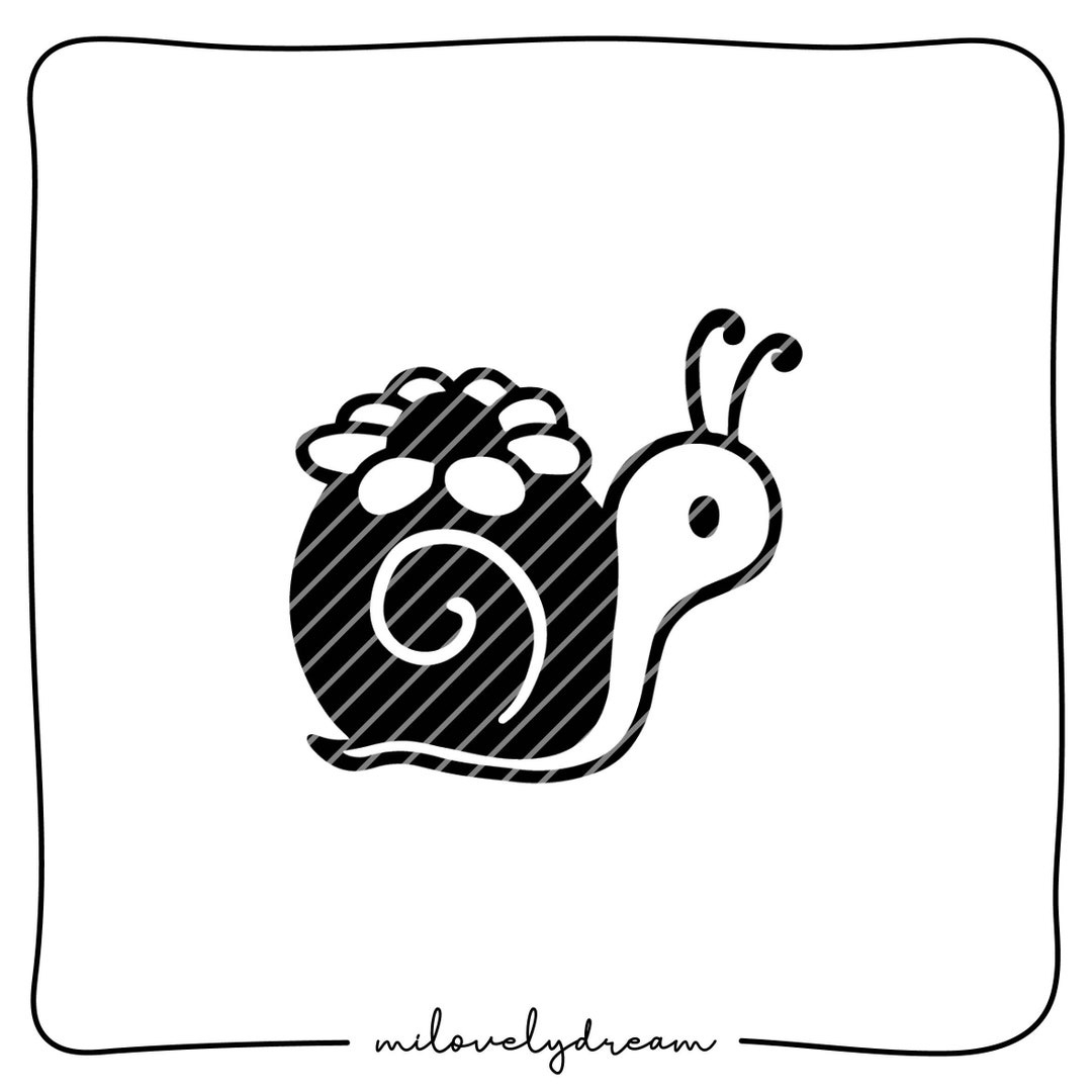 Plotter File Snail Laser File SVG PNG DXF - Etsy