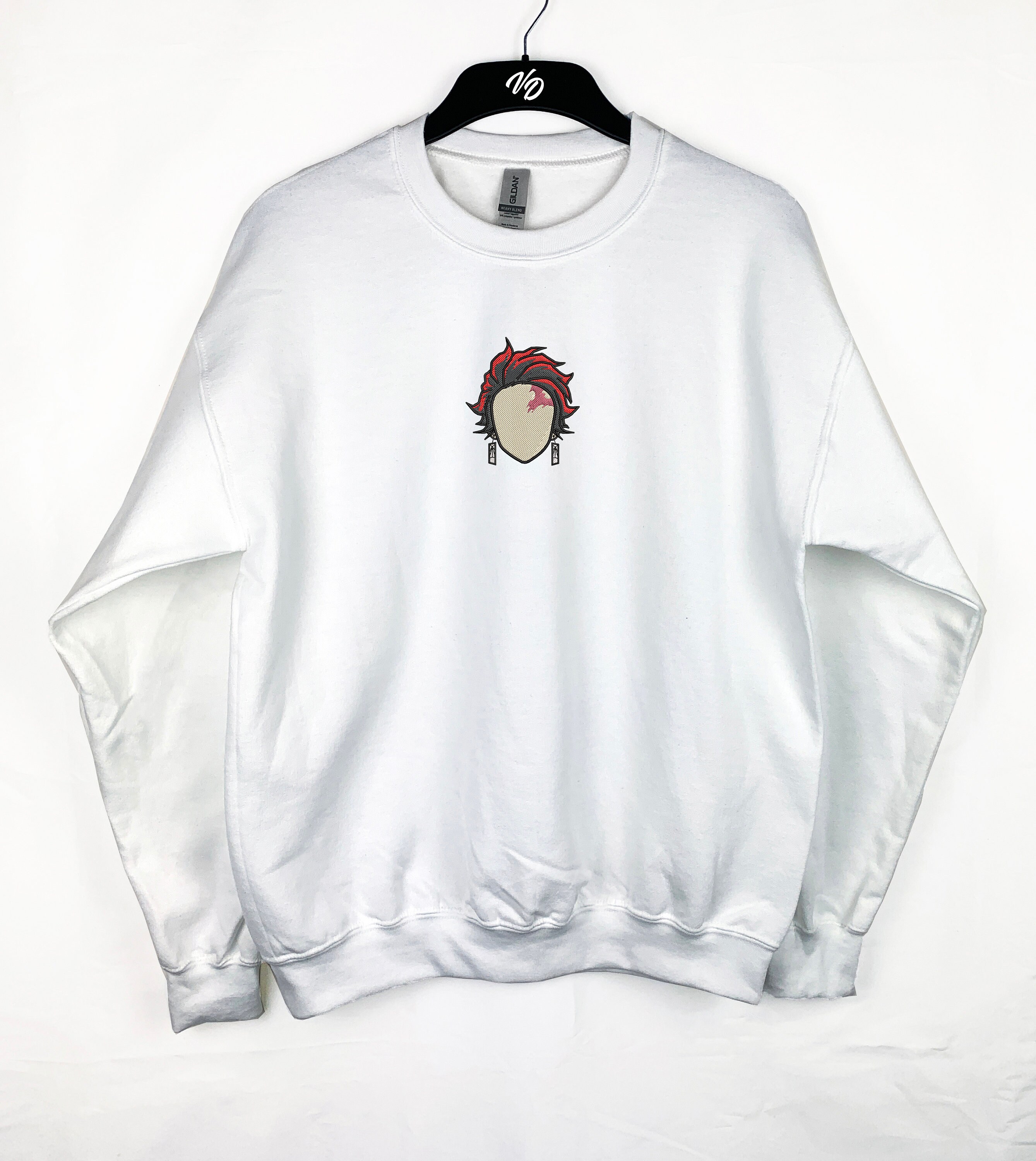 Embroidered Tanjiro Kamado Anime Sweatshirt or Hoodie, Anime Art, Dope ...
