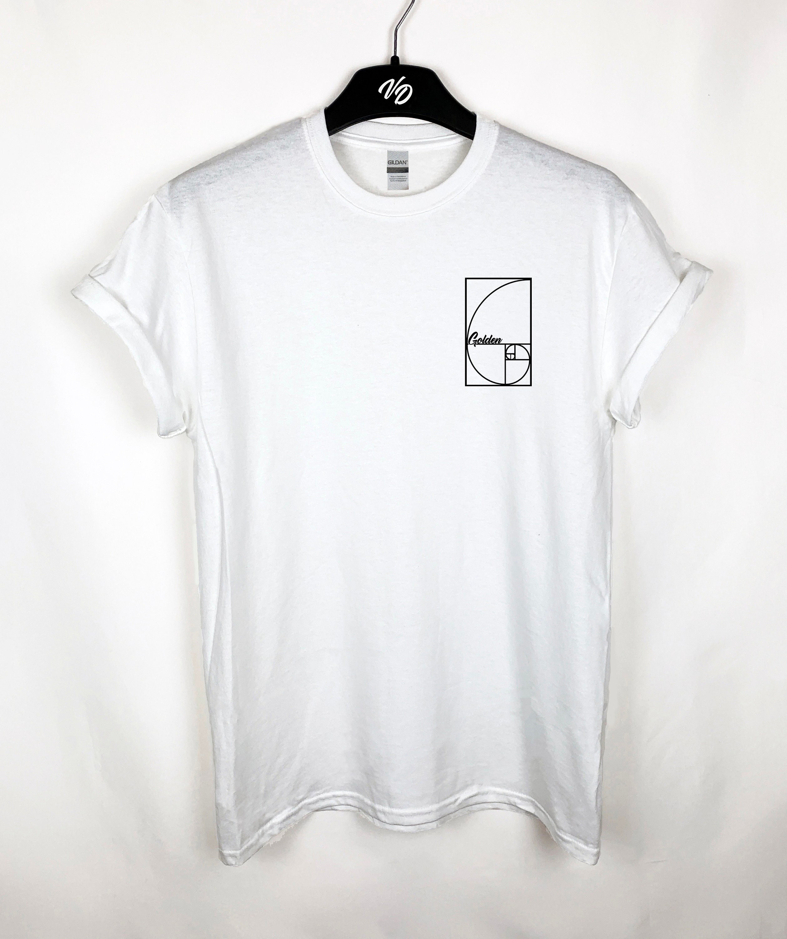 Golden Ratio Fibonacci Spiral Sacred Geometry T-shirt, Minimalist Shirt ...